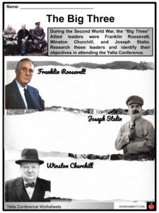 The Yalta Conference Facts, Worksheets & Outcomes For Kids