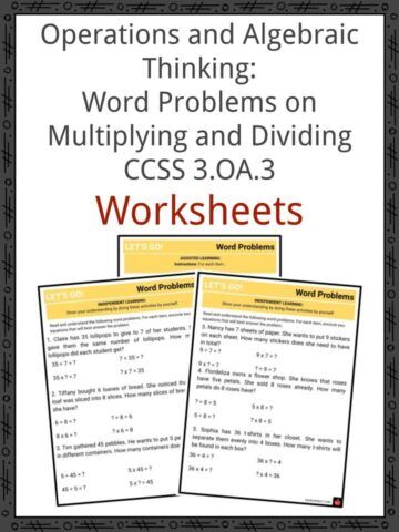 multiplying word problems year 3