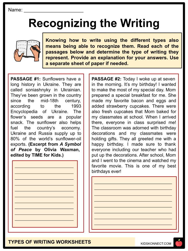 how many types writing