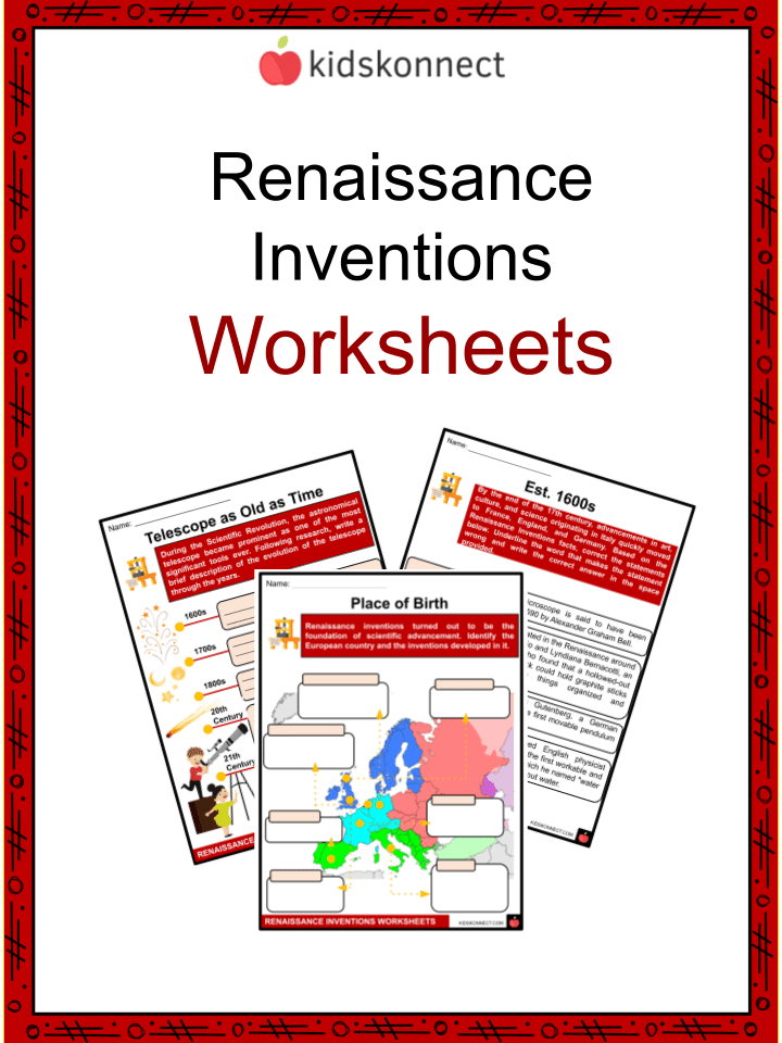 Renaissance Inventions Worksheets | Inventions, Impact, Legacy