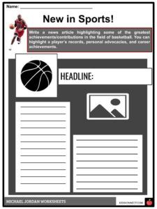 Michael Jordan Facts, Biography, Information & Worksheets For Kids