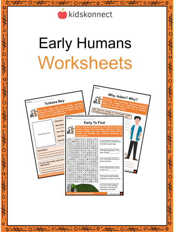 Early Humans Worksheets | Background Information, Evolution